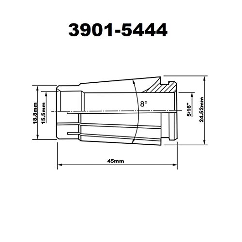 HHIP 3901-5444 Pro-Series Sk16 Lyndex Style Collet, 5/16" Size