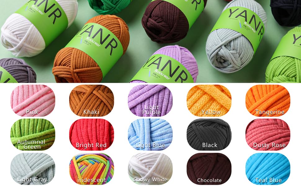 Crochet Yarn for Beginners, Cotton-Nylon Blend Beginner Yarn for Crocheting with Easy-to-See Stitches -Crochet Kits Yarn,Worsted-Weight Medium #4,3 Pack Cotton Yarn with Hook(3 * 50g) Pink Yarn