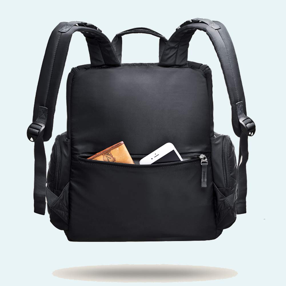 Diaper Bag Backpack, Large Capacity Baby Changing Bags, Waterproof Baby Diaper Bag, Nappy Bag For Mom And Dad Black