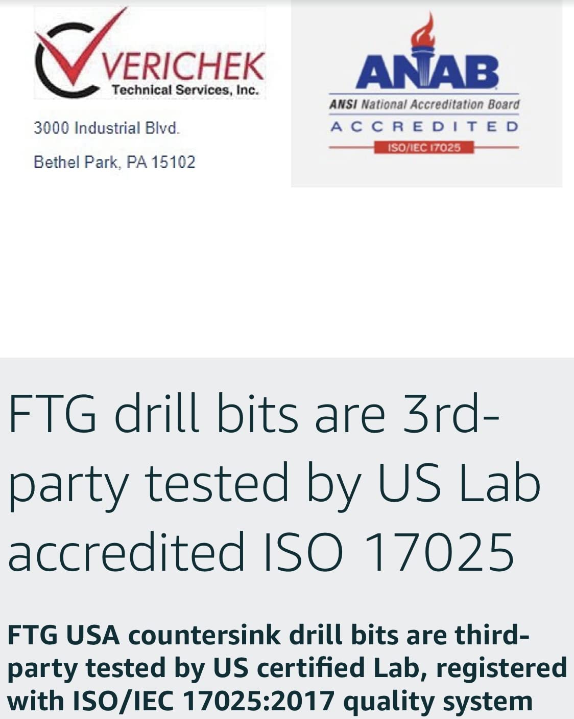 FTG USA Countersink Drill Bit Set 4 Piece Same Size #6 (9/64") Countersink Drill Bit with 12 Replacement Tapered Countersink Bits #6 (9/64") 1 Depth Stop Collar, 2 Hex Wrench