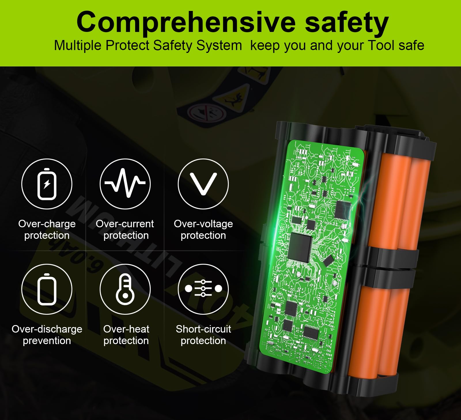Replacement for Ryobi 40V Battery 6.0Ah Compatible with Ryobi 40 Volt Battery OP4040 OP40401 OP4026 OP40261 OP4050 OP40201 OP40601 Compatible with Ryobi Battery 40V Cordless Power Tools 2-Pack