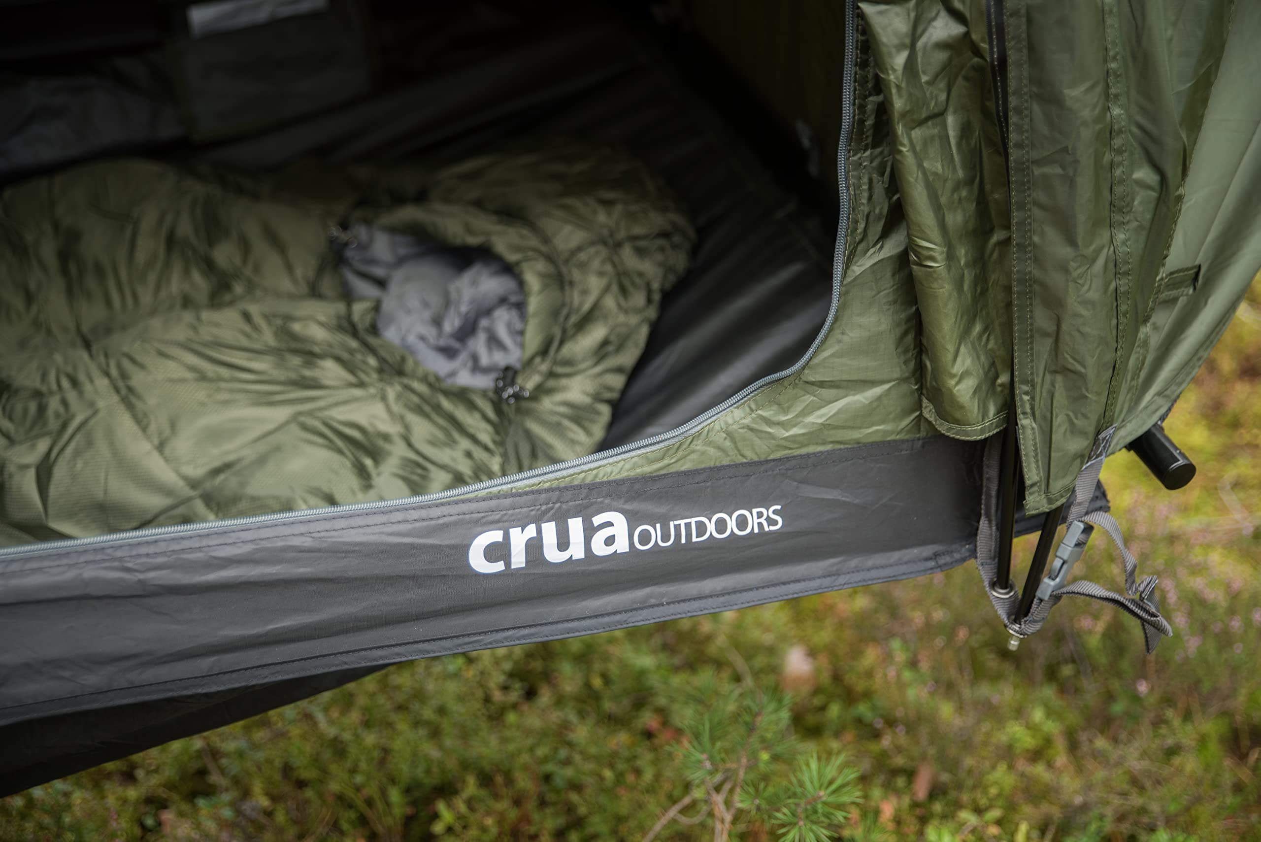 Crua Hybrid Set - 1 Person Camping Tent Including Self-Inflating Mattress, Sleeping Bag - Ground Tent or Hammock,Hiking,Backpacking
