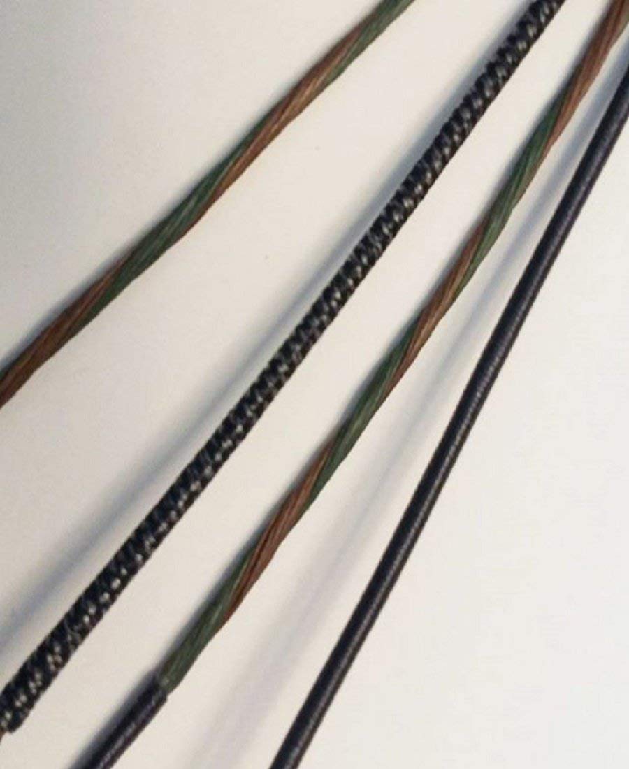Diamond Edge 320 Compound Bowstring 61 3/16" Custom Blue River Bowstrings (Black/Blue)