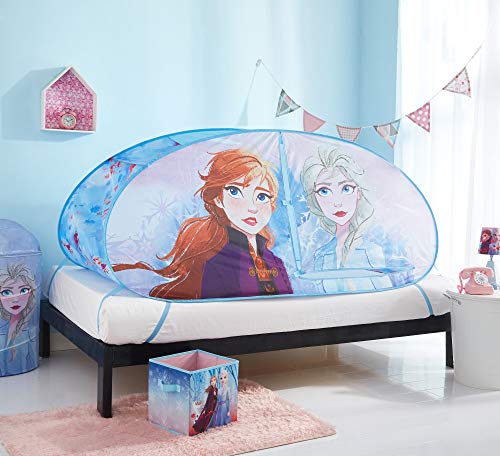 Disney Frozen 2 Pop Up Bed Tent with Anna & Elsa Graphics, 72" L x 36" W