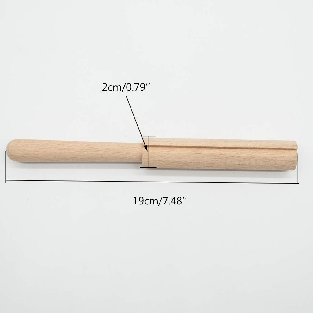 SHUANGSHI Yarn Cutter, Wooden Latch Hook Crochet Yarn Cutter Tool for Tapestry Carpet Rug Making DIY