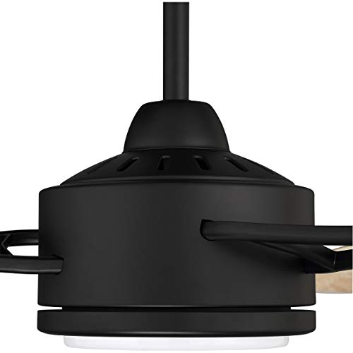 Craftmade 64" Journey Indoor/Outdoor Flat Black Finish Ceiling Fan, LED Light Kit (Optional), Remote Control Included, Smart WiFi Enabled with Voice Activation, works with Alexa & Smart Home Devices