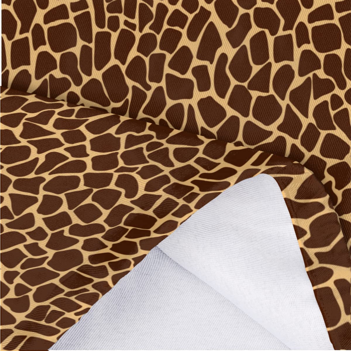 Giraffe Print Plastic Bag Holder Grocery Bag Holder Large Wall Mount Garbage Plastic Bag Organizer Drawstring Adjustment for Kitchen, 22x9" in