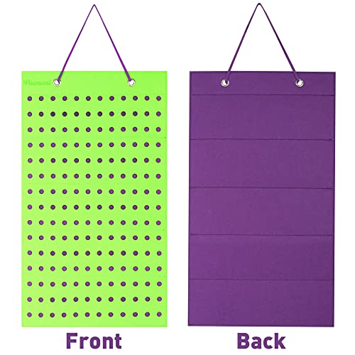 PACMAXI Shoe Charms Organizer, Hanging Shoe Charm Holder with 180 Holes, Portable Shoe Decoration Croc Charms Display Stand, Wall Mounted Display Holder for Shoe Charms(Croc Charms Not Included)