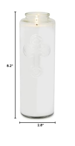 Root Candles Prayer Candles Clear Glass Devotional 7-Day Prayer Candle, 12-Count, Meditation