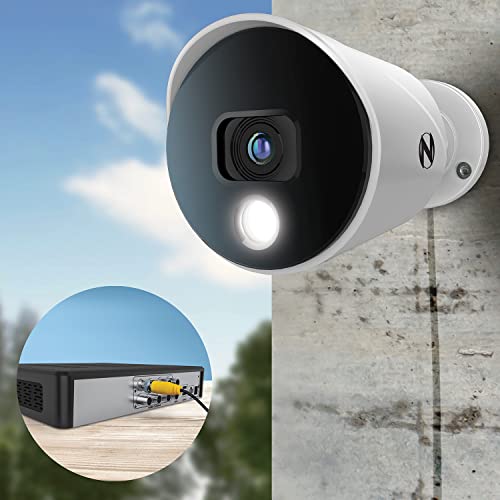 Night Owl Sp 4 Channel Bluetooth Video Home Security Camera System with (4) Wired 4K UHD Indoor/Outdoor Spotlight Cameras and 1TB Hard Drive, White, (BTD8-41-4L)