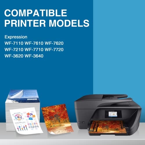 Paeolos Remanufactured 252XL Ink Cartridge Replacement for Epson 252XL T252 T252XL for Workforce WF-3620 WF-3640 WF-7110 WF-7610 WF-7620 WF-7210 WF-7710 WF-7720, 5 Packs (2BK, 1Y, 1C, 1M)