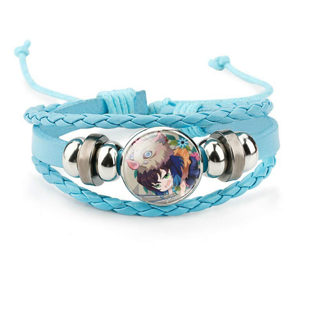 EBOSR Demon Bracelet dragon slayerBracelet Kamado Tanjirou Bracelet Wristband Braided Bracelet.