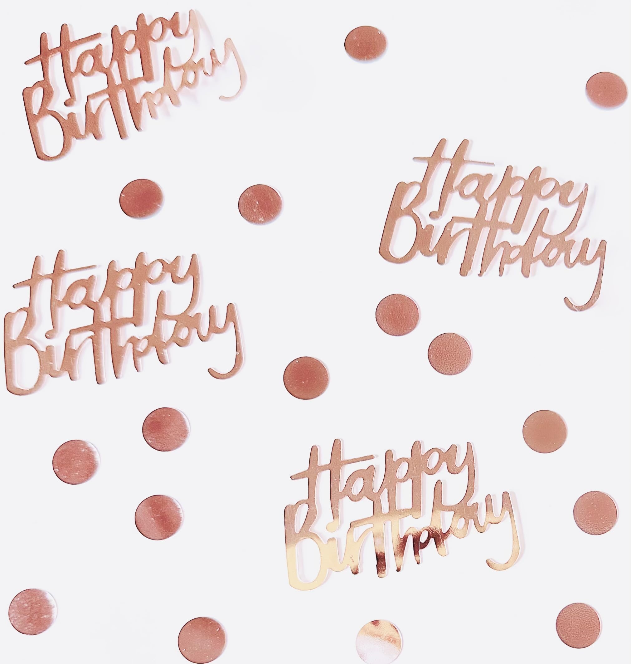 Rose Gold Birthday Confetti for Table Decorations,Table Sprinkle Dessert Table Decorations Light Up Your Birthday Party