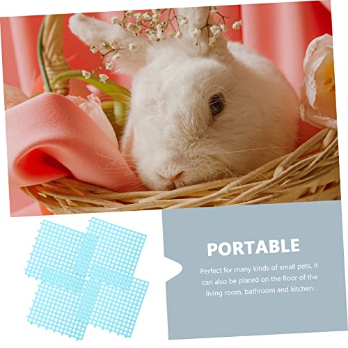 Mipcase 8 Pcs Rabbit Mats Bunny Cages for Rabbits Outdoor Outdoor+mat Outdoor Floor Mat Pet Cage Pads Chinchilla Cage Small Pet Bunny Rabbit Cage Mat Animal Cage Hole Mats Bunny Cage Pads