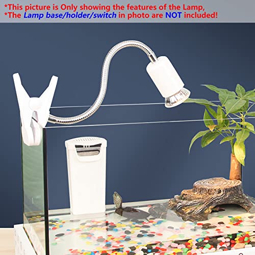 XJhoma Reptiles Habitat Sun Heat Lamp Bulb UVA/UVB Used on E27 Lamp Light Base(Not Included) [Power:50W, Voltage:220V, 4PCS]