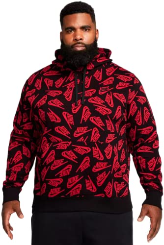 Nike Hoodie's (as1, alpha, s, regular, regular, Black/Red (DV8152-657))