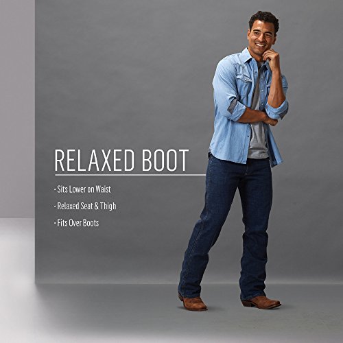 Wrangler Men's Retro Relaxed Fit Boot Cut Jean, Jackson Hole, 40W x 32L