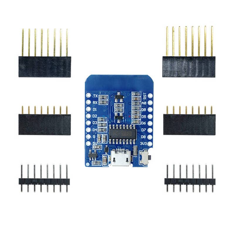ESP8266 ESP-12 ESP-12F CH340G CH340 V2 USB for WeMos D1 Mini WiFi Development Board D1 Mini NodeMCU IOT Board 3.3V with Pins