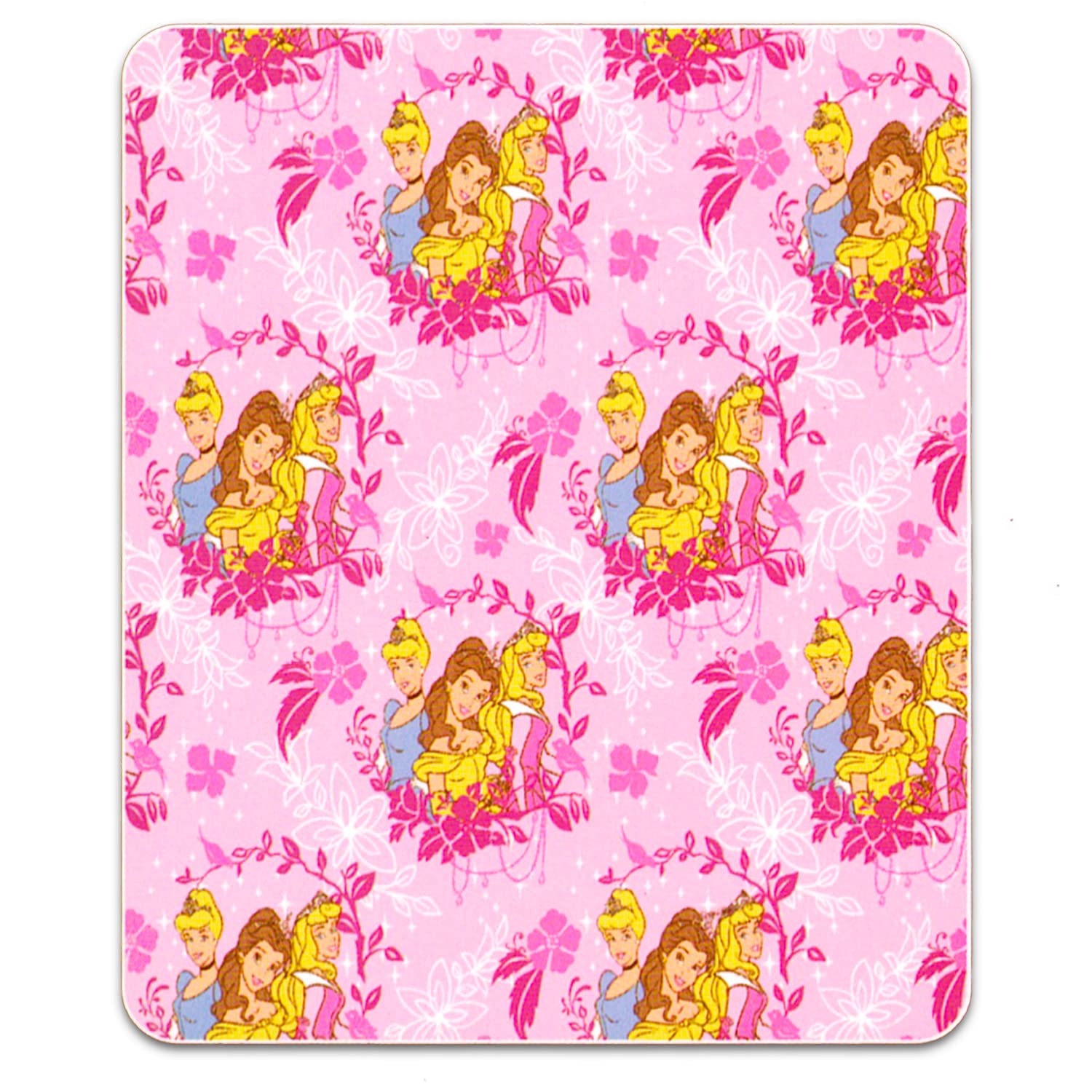 Disney Princess Fleece Blanket Set for Girls - Bundle with 45x60 Inch Princess Throw Blanket and Drawstring Bag (Disney Princess Room Decor)