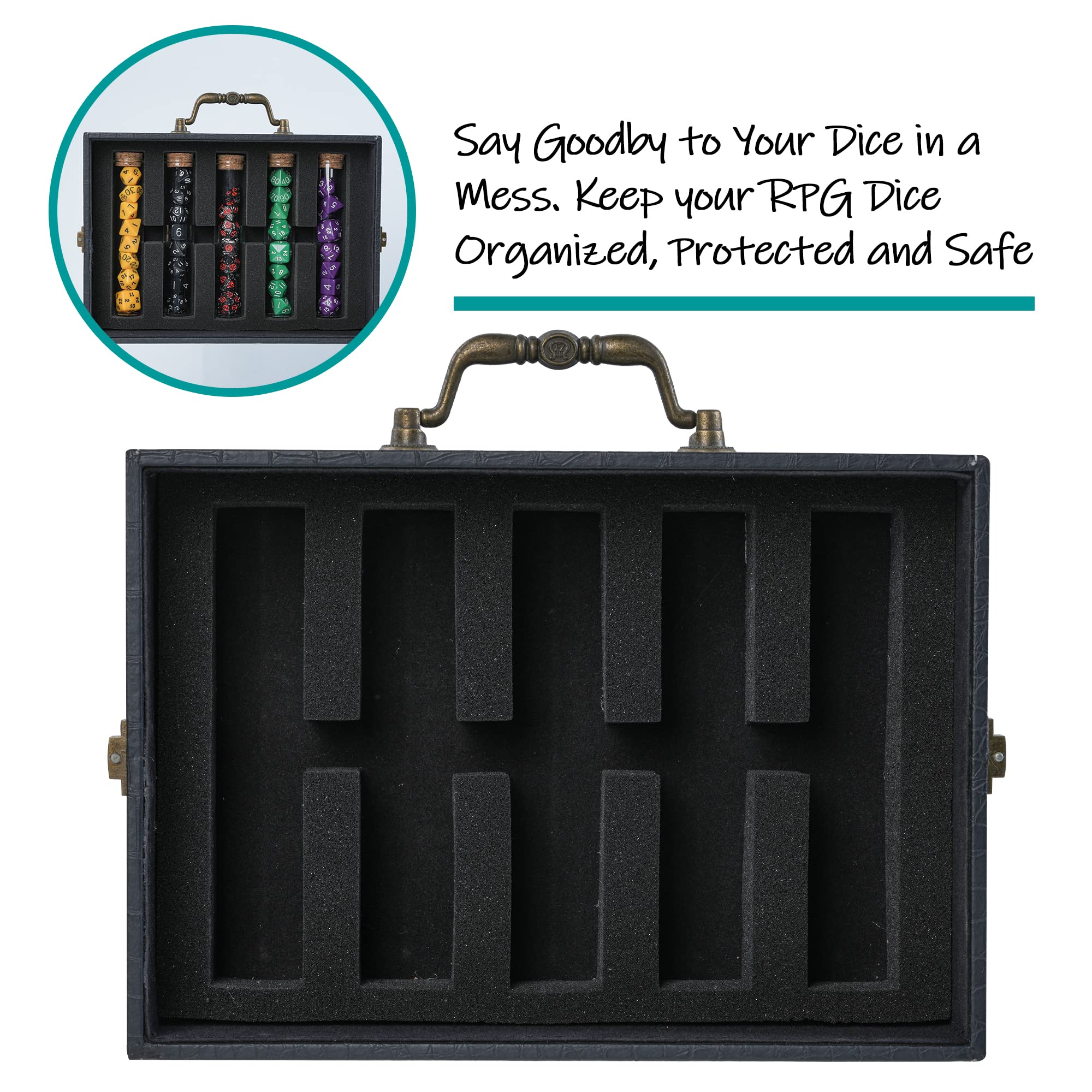 Dice Tray and Dice Tower - 3 in 1 DND Dice Rolling Tray, Dice Tower and Dice Box Storage for RPG Dice, Perfect for RPG and Tabletop Gaming