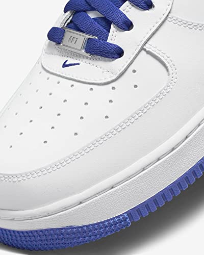 Nike Men's Air Force 1 '07 An20 Basketball Shoe, White/Medium Blue, 9