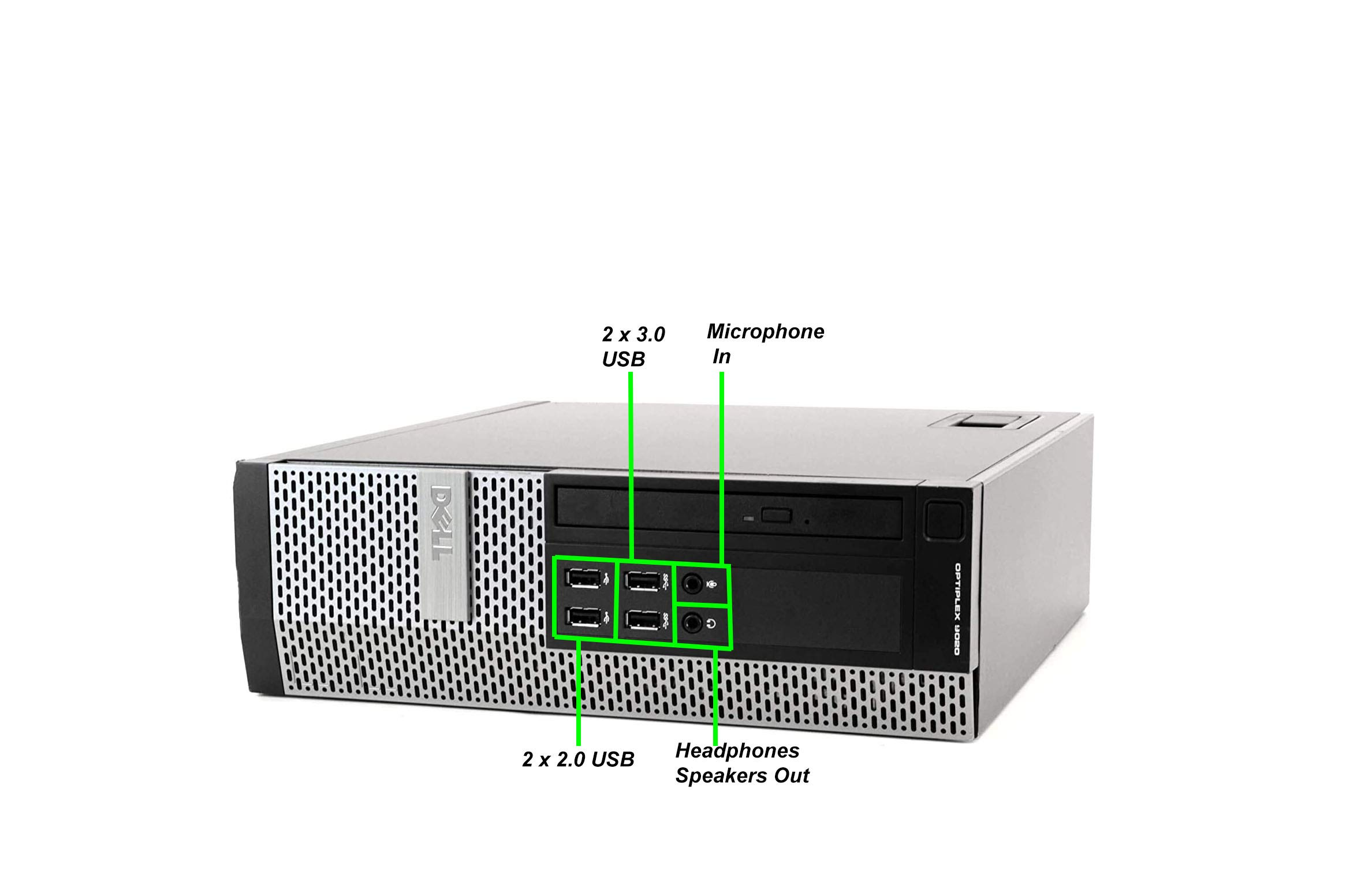 Dell OptiPlex 9020 SFF Computer Desktop PC, Intel i5 Processor, 16GB Ram, 128GB M.2 SSD 2 TB HDD, Dual 19 FHD Monitor, Wired Keyboard and Mouse, WiFi & Bluetooth, Windows 10 Pro (Renewed)