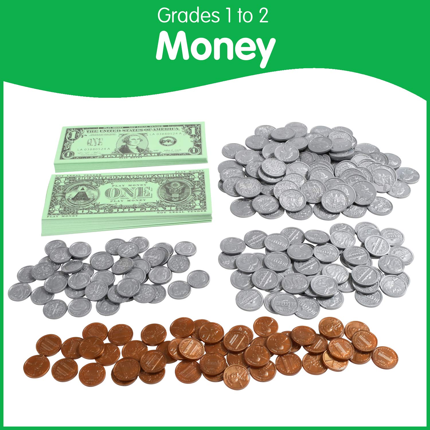 edxeducation Classroom Math Kit - For Grades 1 and 2 - Teach Early Math - Includes 22 Versatile Teaching Resources and Manipulatives