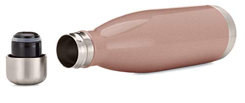 Simple Modern 34 Ounce Wave Water Bottle - Stainless Steel Liter Double Wall Vacuum Insulated Leakproof -Rose Gold