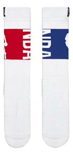 Nike Elite NBA “75th Anniversary” Limited Edition Men’s Crew Socks (X-Large (Men's 12-15), White/Red/Blue)