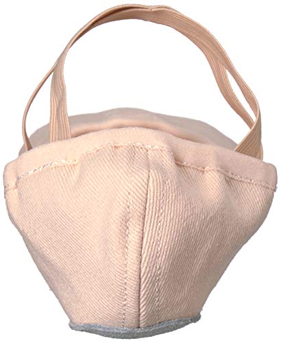 Danzcue Adult Stretch Canvas Split Sole Ballet Slipper, Pink, 10.5 M