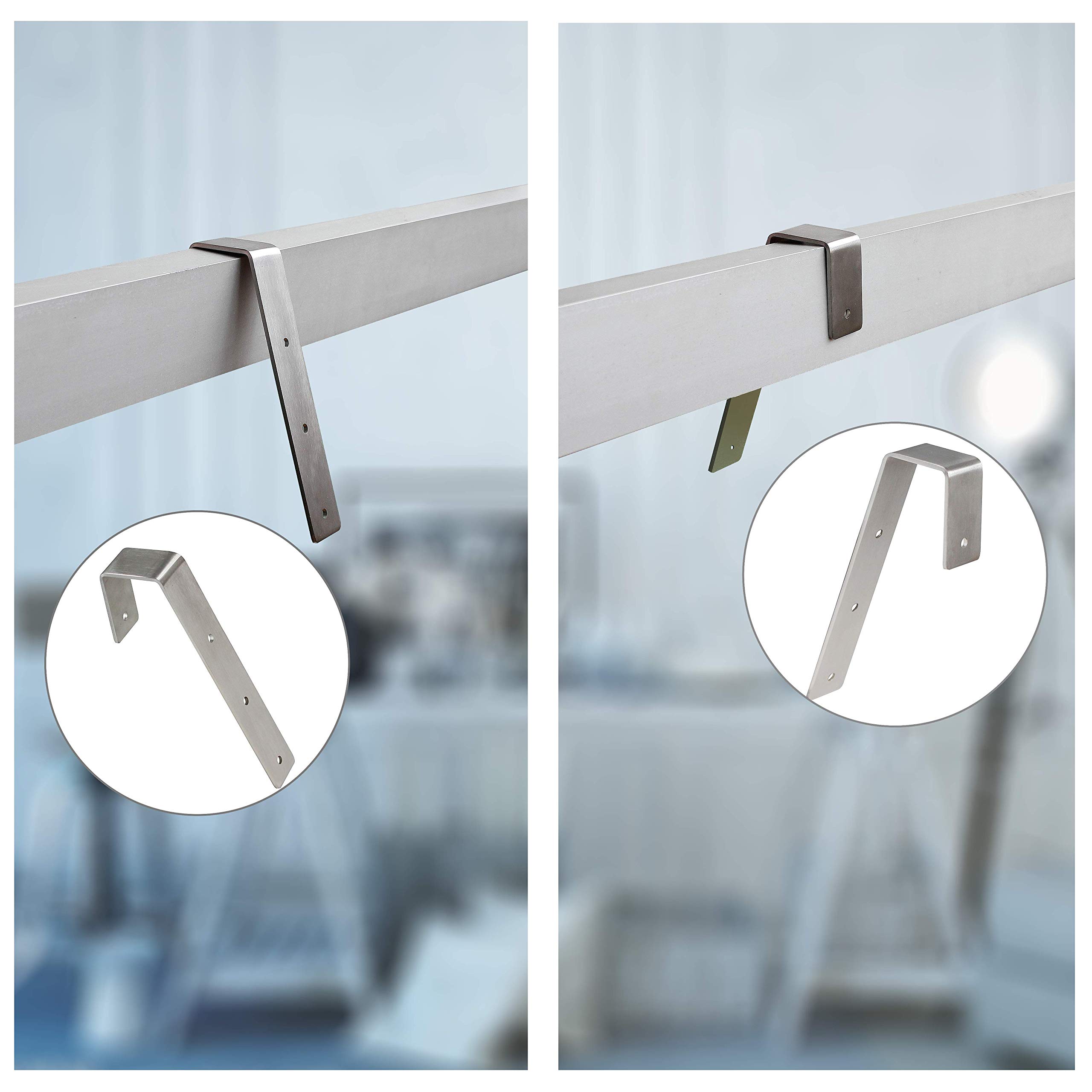 GoldPaddy Premium Bunk Bed Ladder Hooks,Heavy Duty Hook Brackets for Bed Decoration Tool,Inside Width 1.4โ-2.15โ x Length 6.3โ,Pack of 2