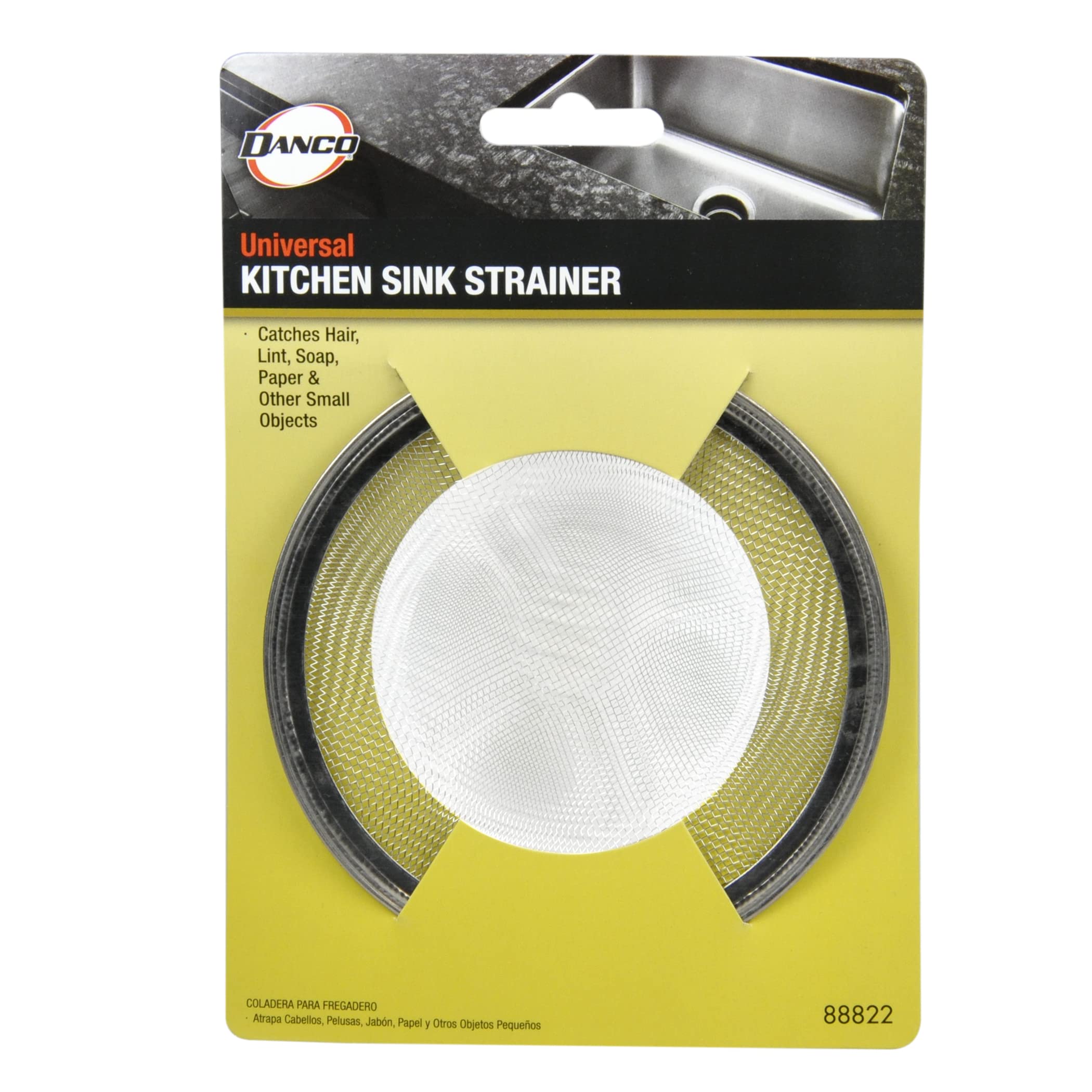 Danco Mesh Kitchen Sink Strainer 2-Pack, 4-1/2-Inch-2 Pack, Stainless Steel, 2 Count