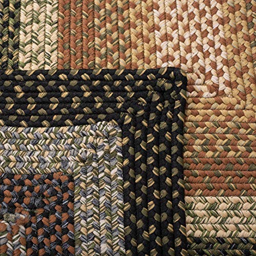 SAFAVIEH Braided Collection 4' x 6' Multi BRD308A Handmade Country Cottage Reversible Area Rug