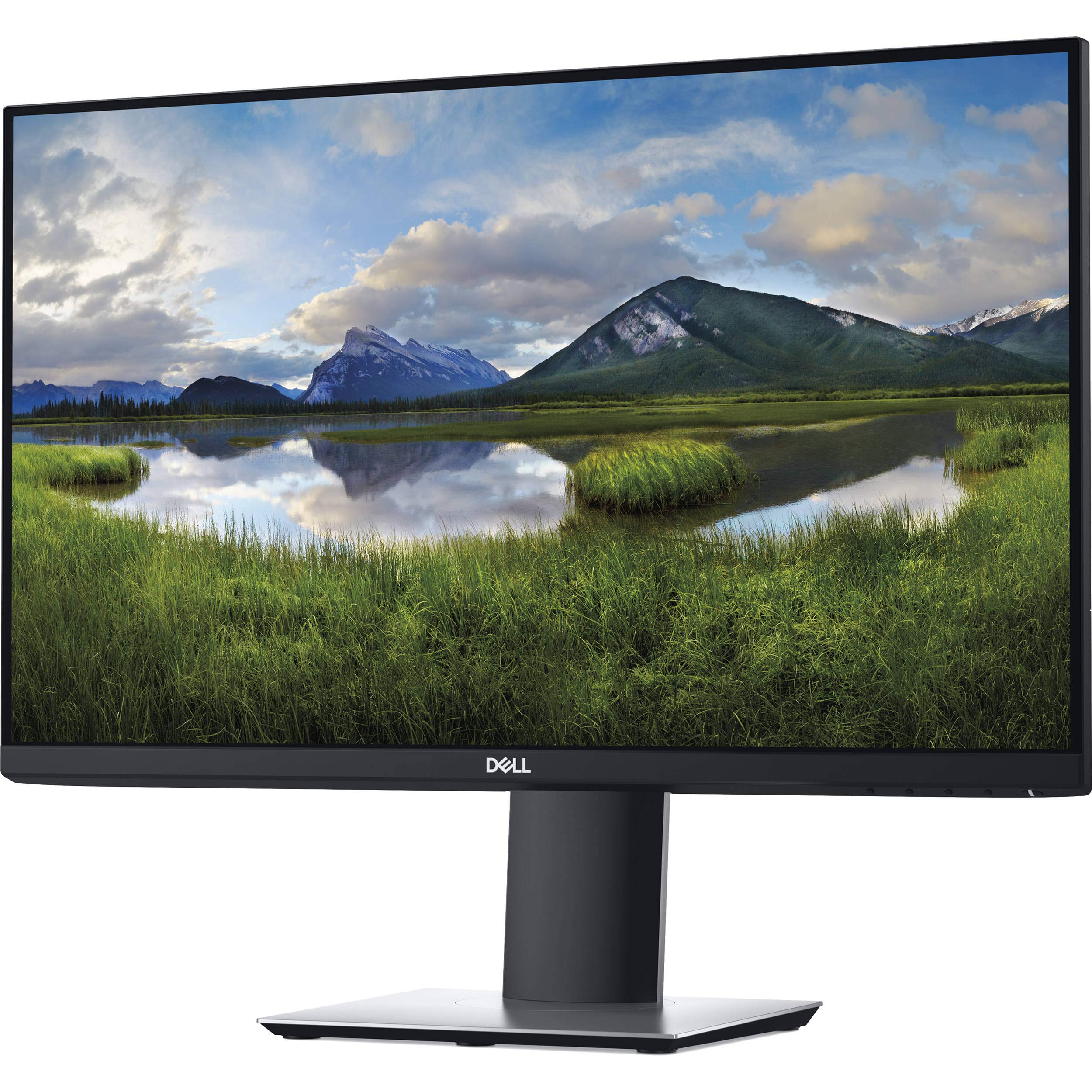 Dell P2419H 24" 16:9 Ultrathin Bezel IPS Monitor + Display Port Cable + HDMI Cable + USB 3.0 Cable + Microfiber Cleaning Cloth Monitor Bundle