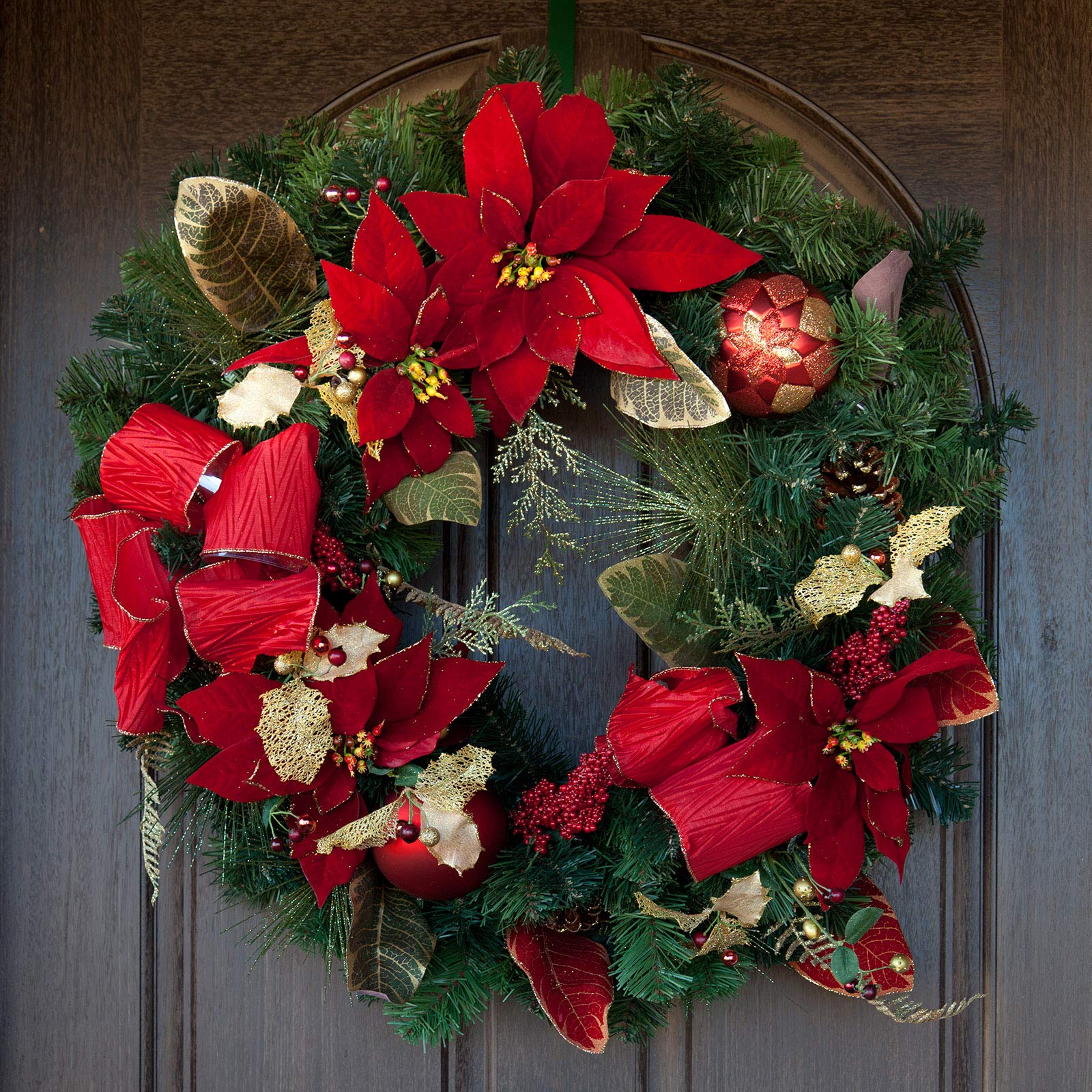 ELCOHO 4 Pack Wreath Frames with Green Flexible Paddle Wire Holiday Wreath Frames for Christmas Wreaths, Crafts, and Floral Flower Arrangements