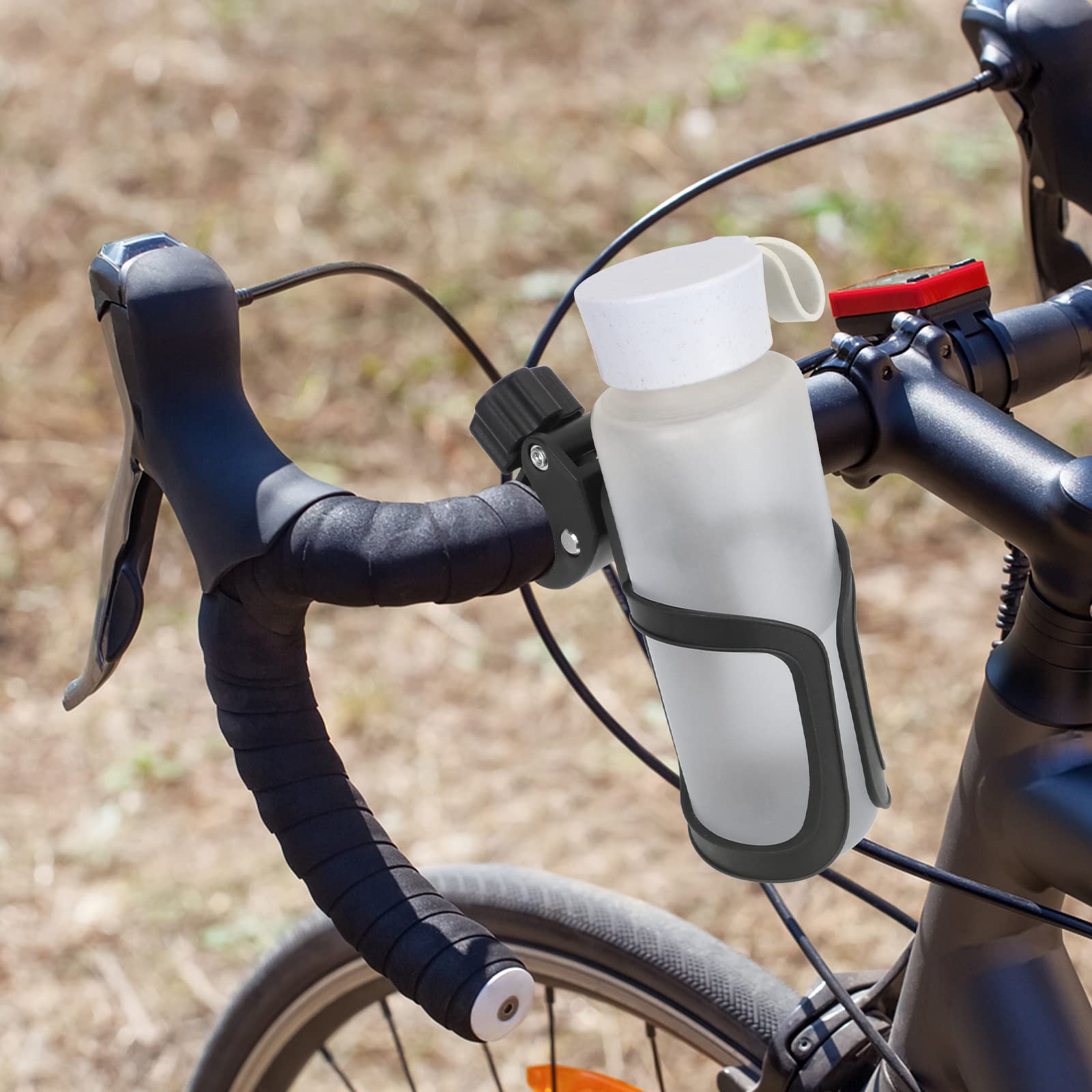 FYY Bicycle Water Bottle Holder,Bike Cup Holder,Universal Stroller Cup Holder for Bicycle, Stroller, Wheelchair, Walker, Trolley, Motorcycle-Black