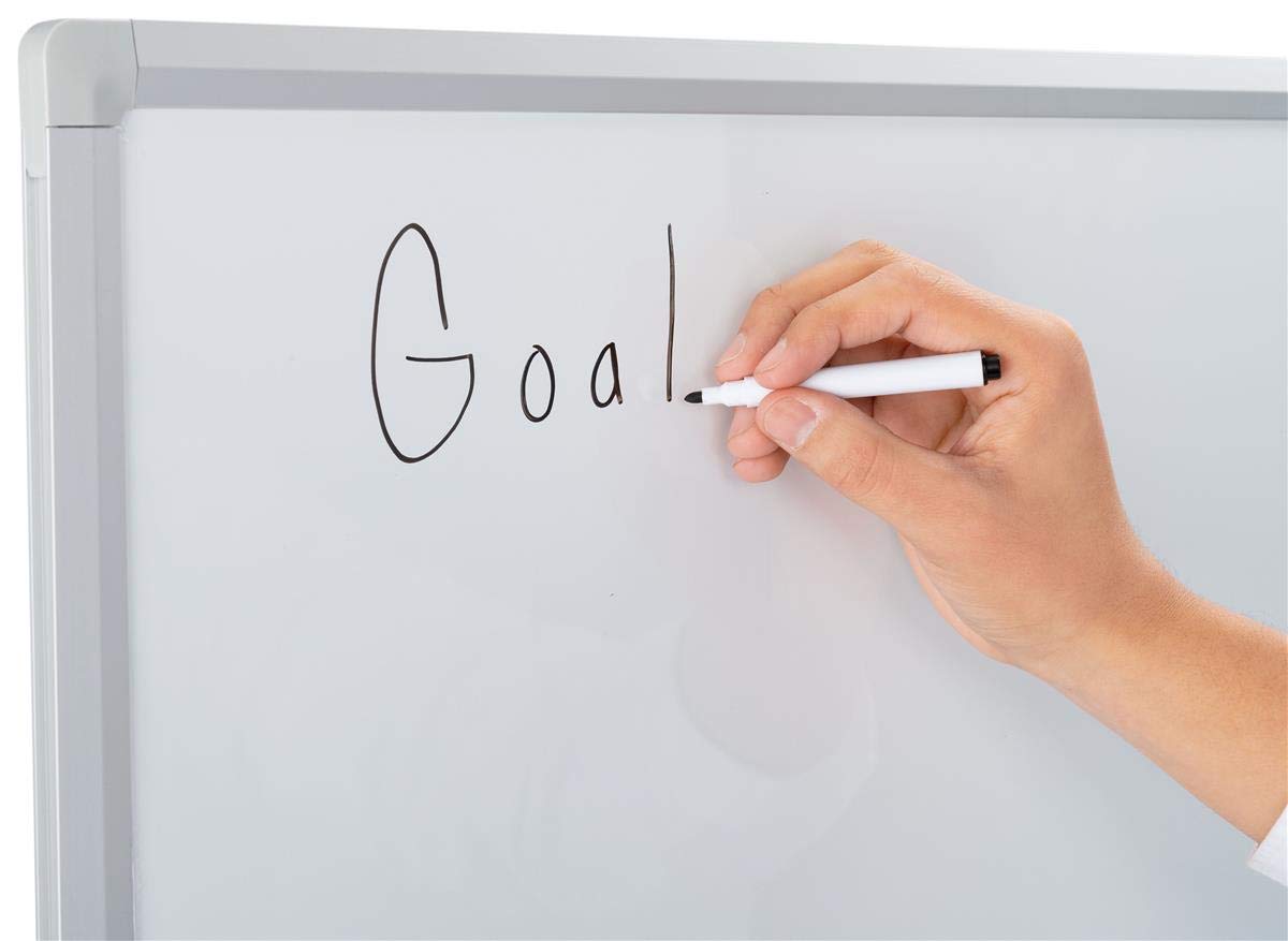 Displays2go 60 x 36 Inch Magnetic Dry Erase Board, Wall Mounted – White (WHBWAL6036)