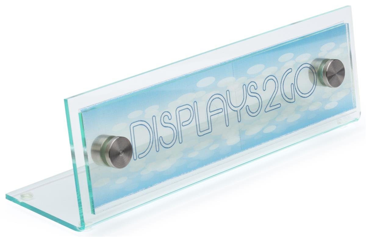 Displays2go D2G33603 8 x 2 Inch Acrylic Name Plate (NPSIGN82)