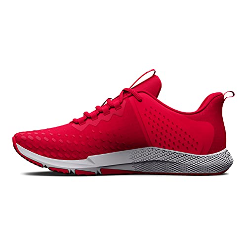 Under Armour Men's Charged Engage 2 Training Shoe Cross Trainer, (602) Red/Black/Black, 12
