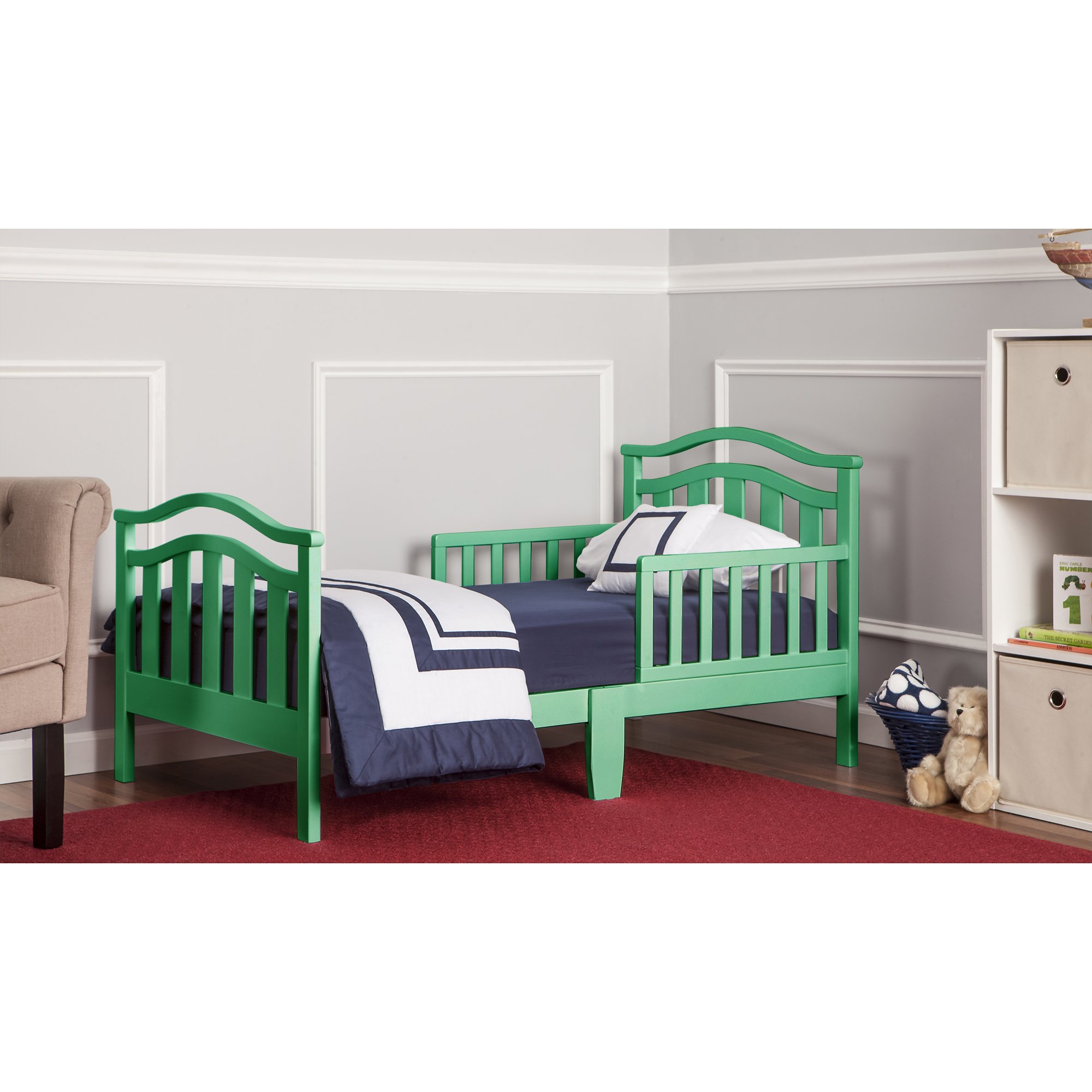 Dream On Me Elora Collection Toddler Bed, Emerald (646-EM)