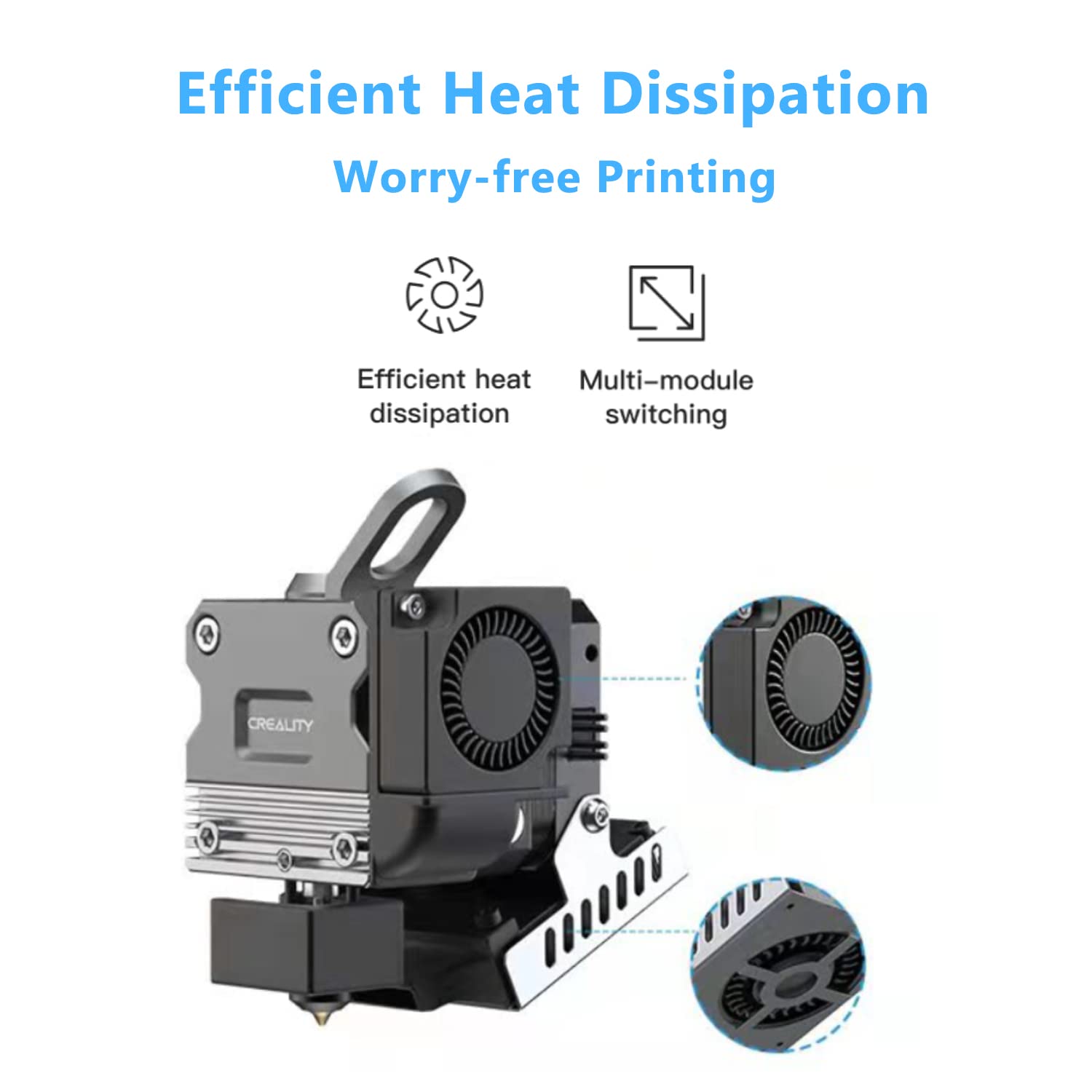 Creality Official Sprite Extruder, All Metal Dual Gear Feeding Direct Drive Extruder with 80N Stepper Motor for Creality Ender-3 S1/Ender-3 S1 Pro/CR-10 Smart Pro 3D Printer