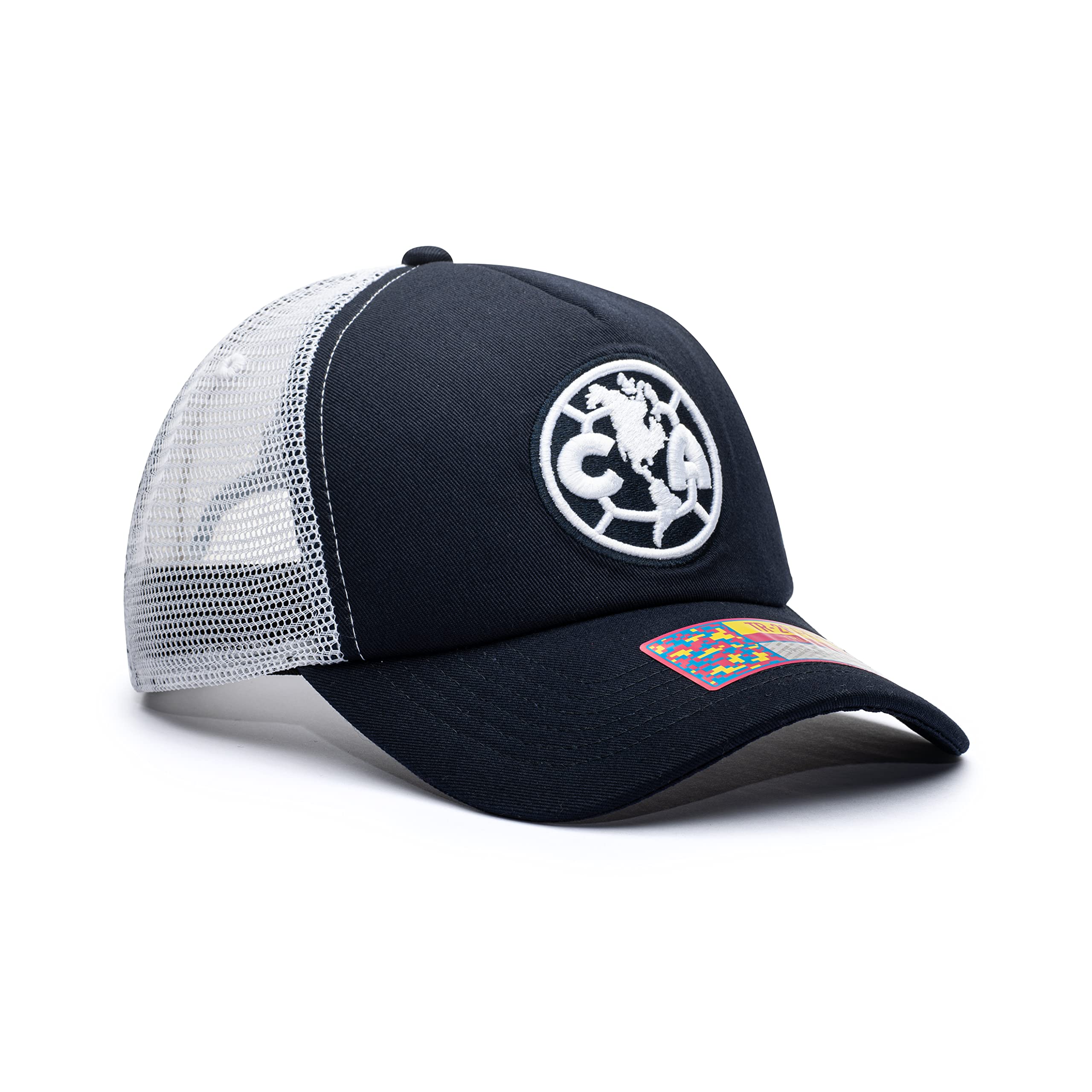 Fan Ink Club America 'Fog' Adjustable Snapback Trucker Style Hat Navy/White