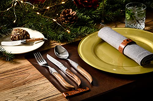 Laguiole Style de Vie Butter knives Luxury Line, set of 4, olive wood