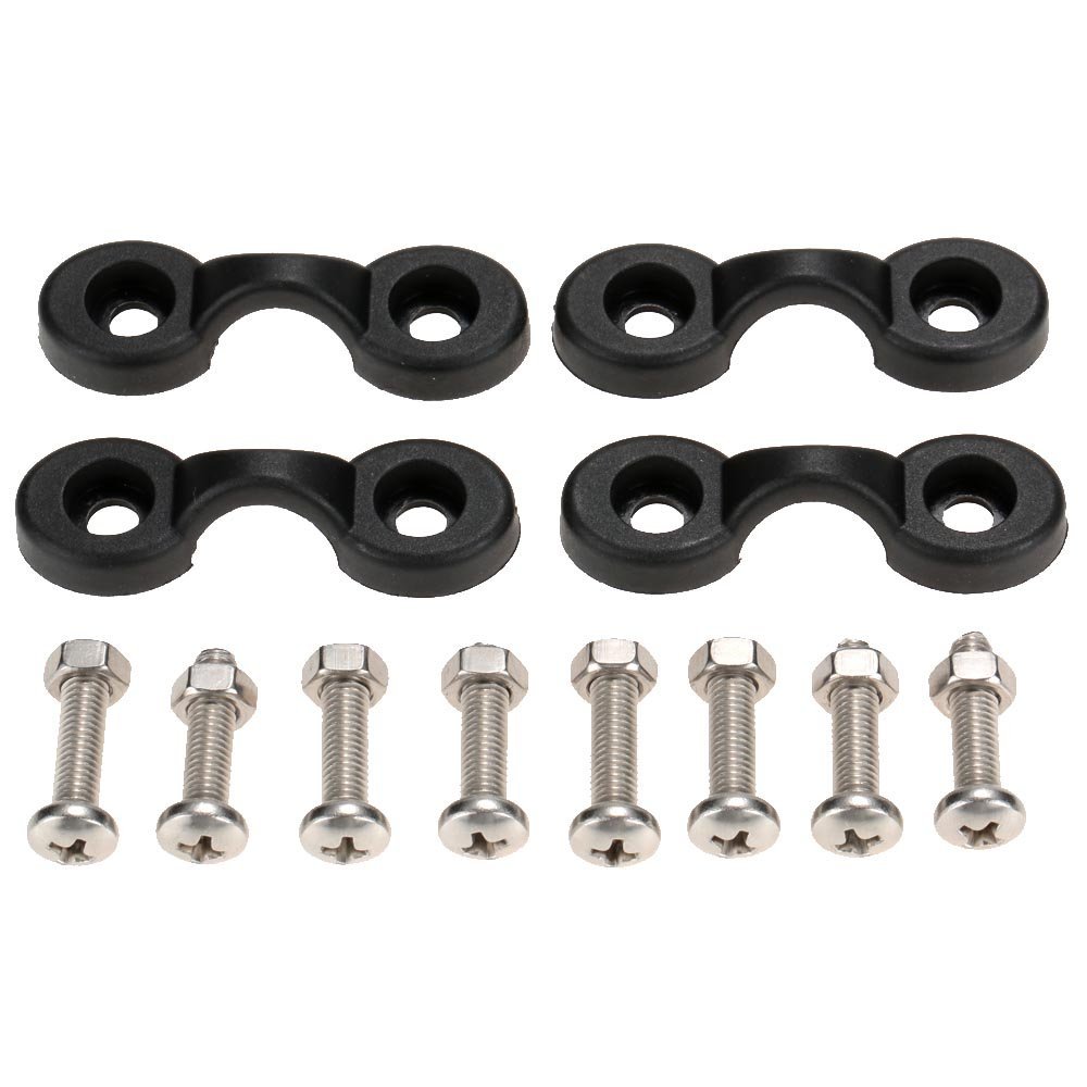 Docooler Kayak Canoe Anchor Trolley Kit System Pulley Cleat Pad eyes with 30ft Rope Kayak Accessories