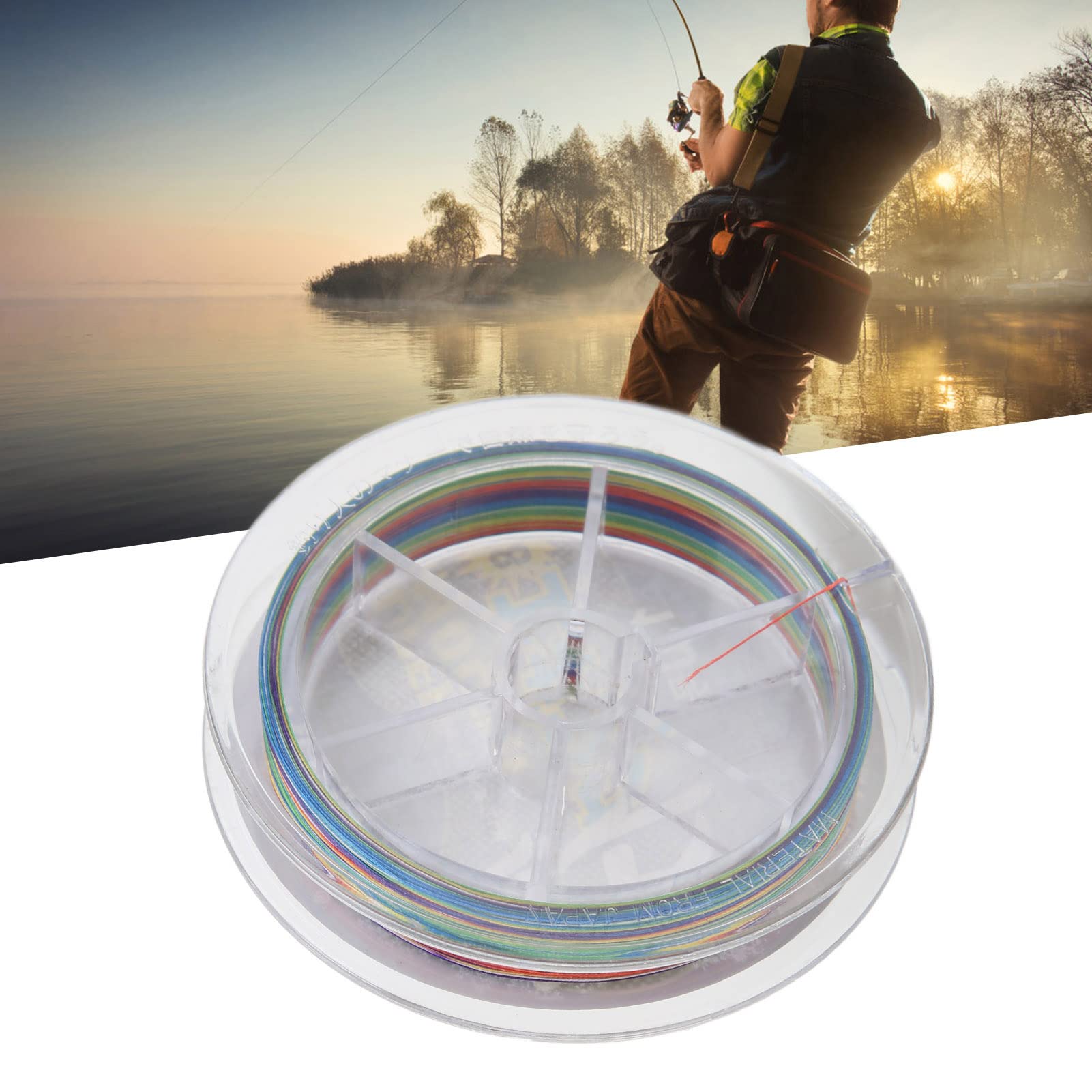 Fishing Line, 1 Meter 1 Color Bite Resistant PE Fishing Lines Soft for Large Reservoirs(1.0)