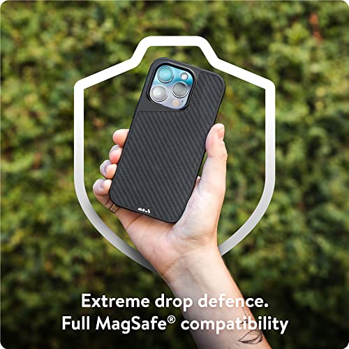 Mous - Case for iPhone 14 Pro - Carbon Fiber - Limitless 5.0 - Protective iPhone 14 Pro Case MagSafe Compatible - Shockproof Phone Cover