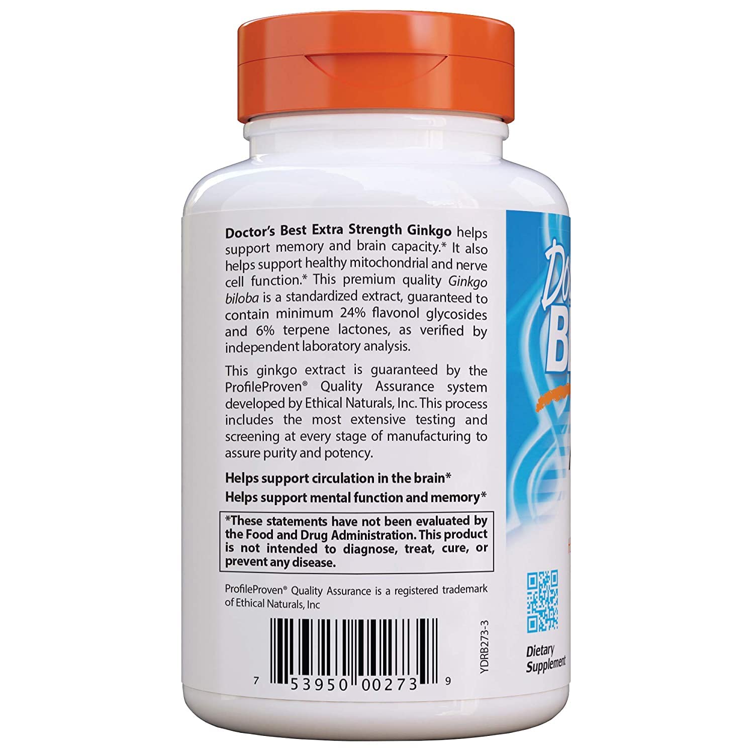Doctor's Best Extra Strength Ginkgo, Non-GMO, Vegan, Gluten Free, Soy Free, Promotes Mental Function and Memory, 120 mg, 360 Count (Pack of 1)