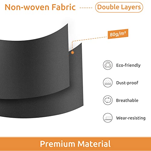 YOUDENOVA Large Under Bed Storage Bags with Lids, Clear Window Underbed Storage Container with Handles and Zippers, Shoe Storage Organizer Under Bed, Couch, Crib