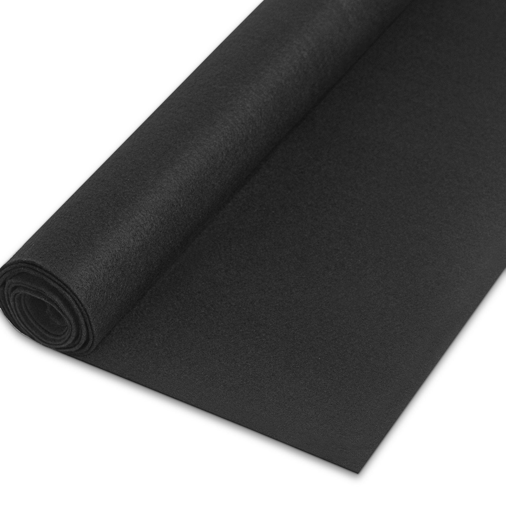 Craft Felt Fabric by The Yard Thickness 1.6mm 36" x 72" Soft and Durable Felt Fabric for Sewing Crafts Blankets DIY Creative Project (Black)