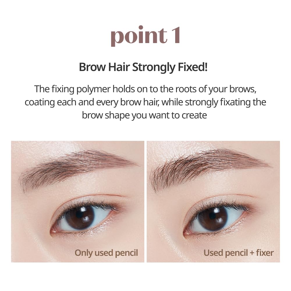 ETUDE Bare Edge Brow Fixer | A brow fixer that creates a natural look and keeps your eyebrows in place | Brow Mascara | Zero Clump & No Bushy Brows